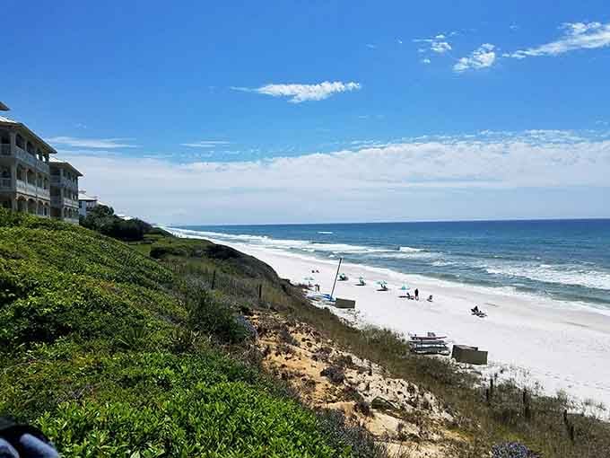 Beach views that make you understand why people write poetry about the Gulf Coast's impossible shades of blue.