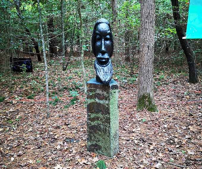 This bearded sculpture stares into your soul with the wisdom of someone who's seen it all, literally.