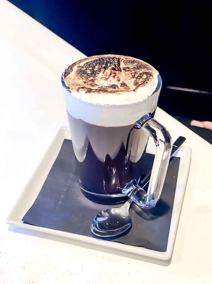 This marshmallow-topped coffee is basically a hug in a mug with extra sweetness on top.