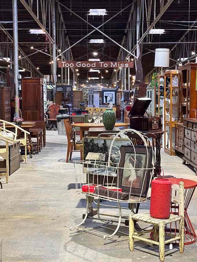 The "Too Good To Miss" sign isn't exaggerating; it's actually providing a helpful public service announcement.