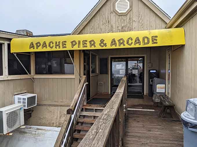 Behind every great pier experience is a welcoming entrance that says "come on in, the ocean's waiting."