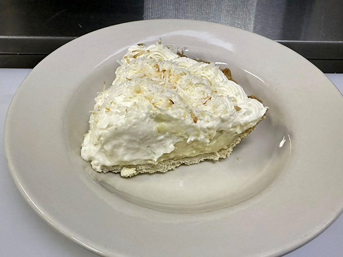 That mountain of coconut cream pie isn't just dessert&mdash;it's a fluffy white cloud you can actually eat.