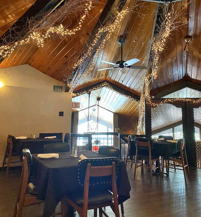 More twinkle lights than a holiday movie set, creating romance one watt at a time in this Denver gem.