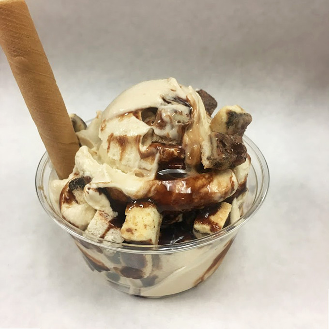 Tiramisu custard with a wafer cookie because Italy and Wisconsin finally found common ground in frozen perfection.