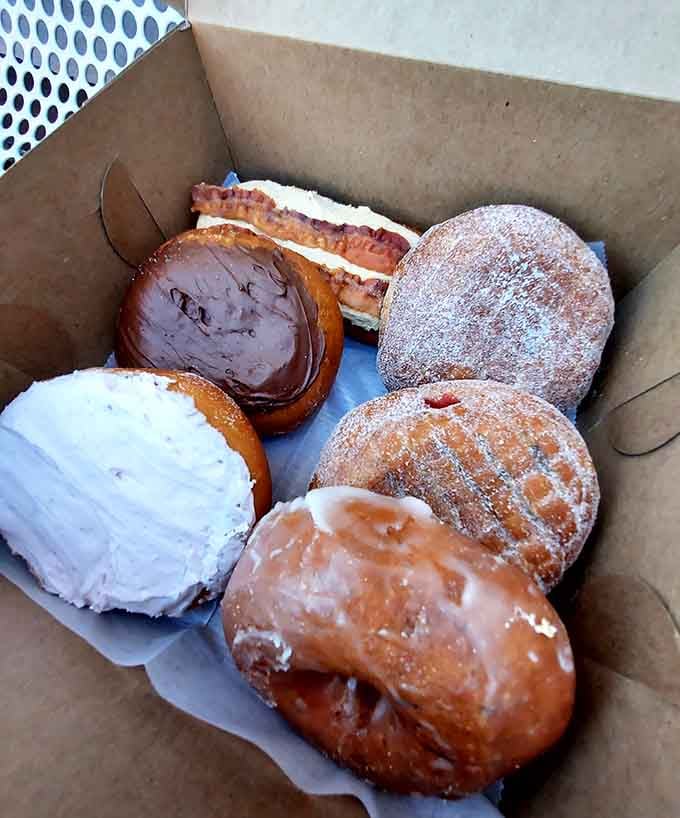 When your donut box looks like this, you know you've made excellent life decisions this morning.