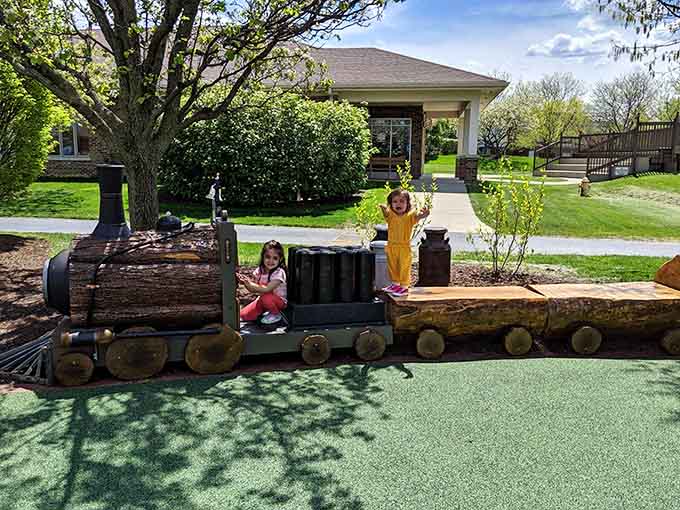 All aboard the imagination express, where kids can engineer adventures without the actual coal dust and steam burns.