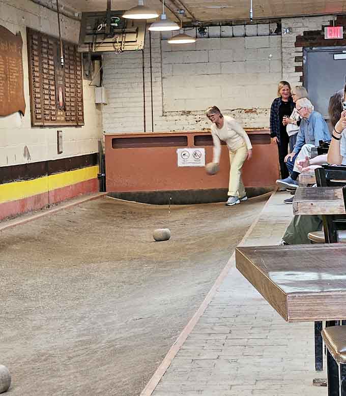 Watch someone attempt feather bowling for the first time and you'll understand why laughter is this place's secret ingredient.