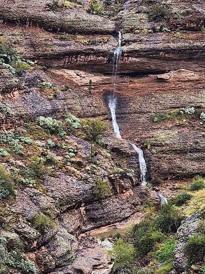Water cascading down ancient stone layers proves that Mother Nature's interior decorating skills remain unmatched and utterly spectacular.