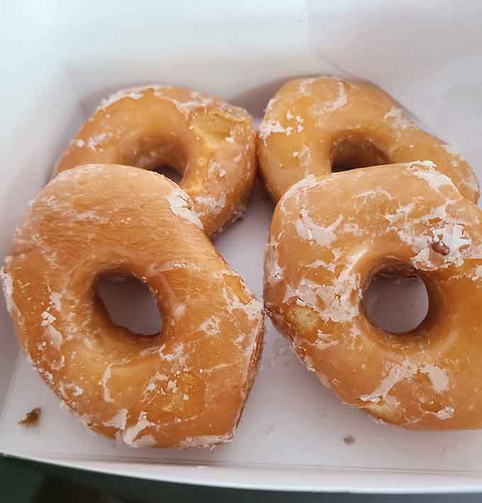 That glaze catches the light like morning sunshine, which is poetic and also makes you want to eat them immediately.