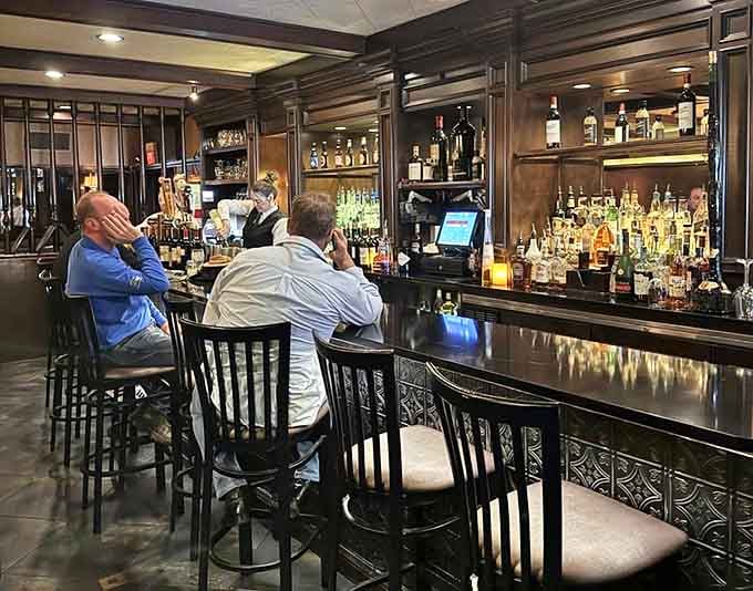 A well-stocked bar where the bottles gleam and the bartenders know their craft inside out.