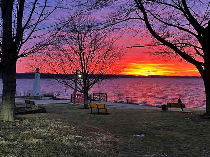 Sunsets this spectacular should require a ticket, yet here they are, free for anyone with functioning eyeballs.