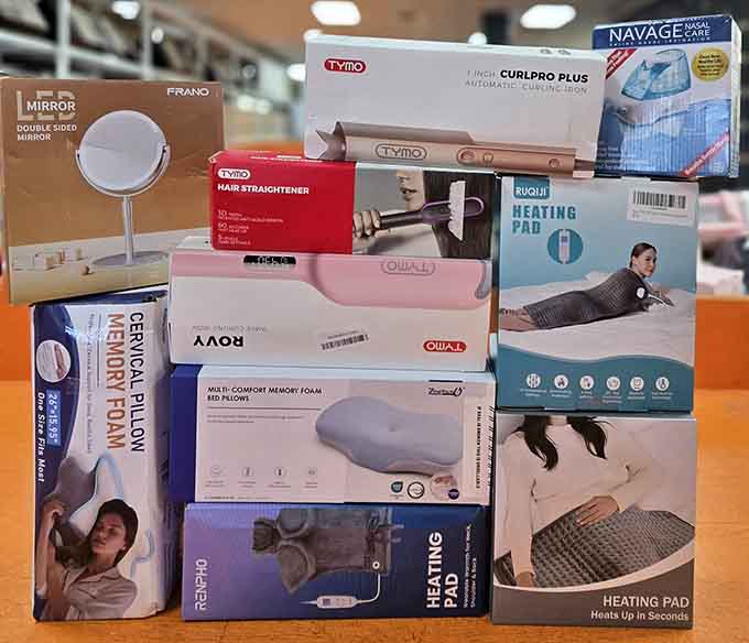 Hair tools, heating pads, and comfort items that normally cost a fortune, now priced for actual human beings to afford.