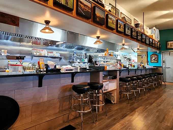 The open kitchen and counter seating let you watch the magic happen while your stomach does happy dances.