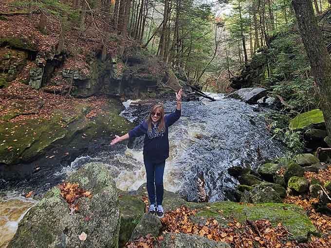 Strike a pose where the cascades create the kind of backdrop that makes everyone look good.