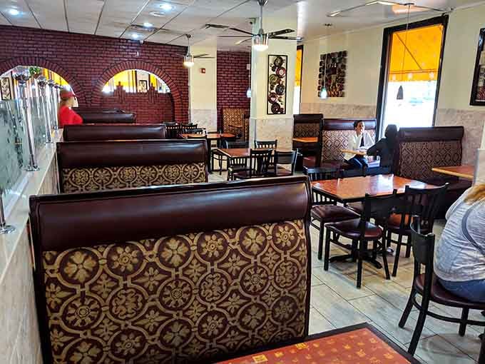 Booth seating with personality, where comfort meets style and nobody judges your third plate.