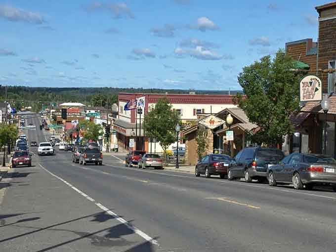 The street view reveals a town that knows exactly who it is and isn't apologizing for it.