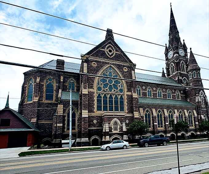 Saint Peter Cathedral's Gothic architecture reaches skyward, making even non-religious folks pause and admire the craftsmanship involved.