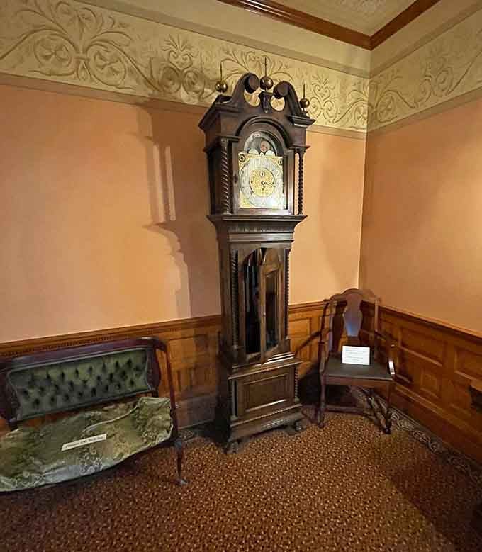That grandfather clock has been keeping time longer than most of us have been keeping New Year's resolutions.