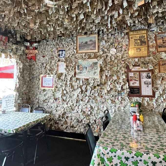 Every surface tells a story, every dollar bill a memory, every visit an adventure in Americana.