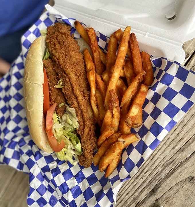 This flounder sandwich is what happens when fresh fish meets a soft bun and decides to become your new obsession.