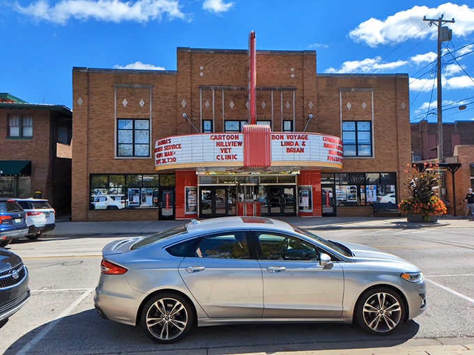 The Artcraft's marquee glows with the kind of nostalgia that makes you want to wear your Sunday best.