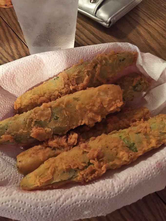 Fried pickles that prove sometimes the best ideas come from asking "what if we just fried this?" and following through.