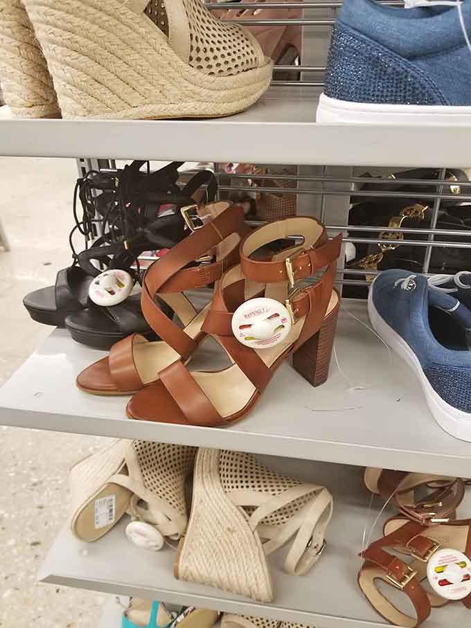 These heels could pass for department store finds, except your credit card won't need therapy afterward.