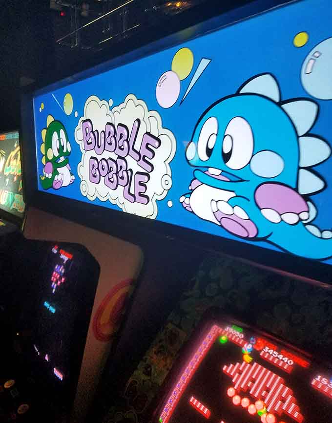 Bubble Bobble's cheerful dinosaur still radiates pure joy, reminding us that some games never lose their charm or cuteness.