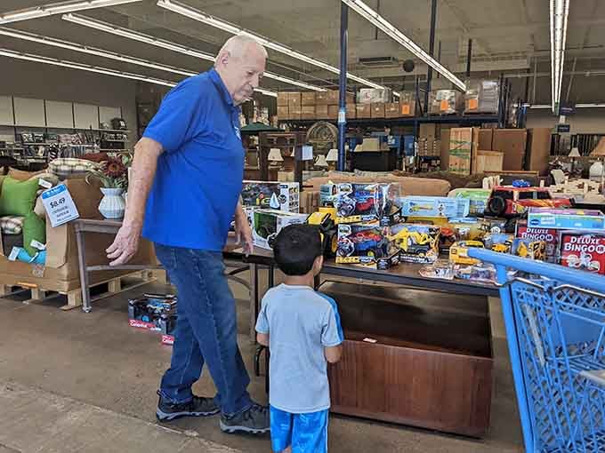 Generations connecting over the timeless joy of discovering unexpected treasures at unbeatable prices together.