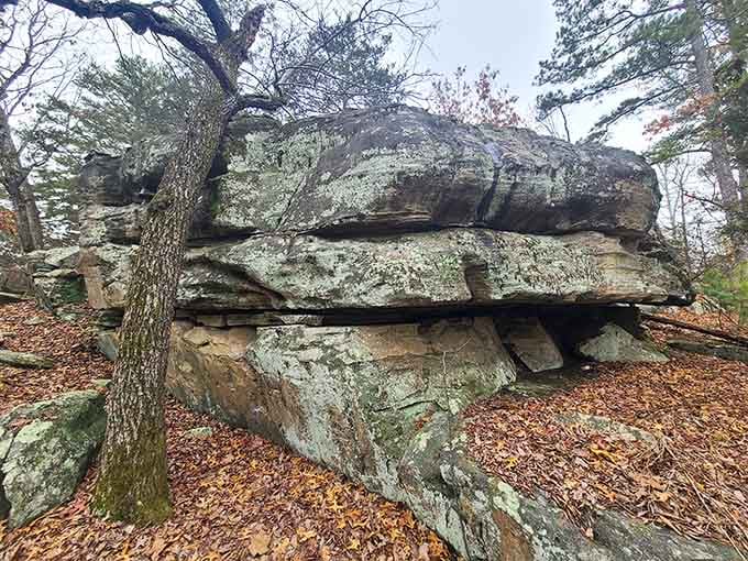Stacked rock formations that have been defying gravity since before anyone invented the selfie stick.