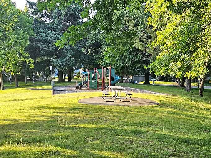 Green spaces and playgrounds prove that island life isn't just for adults seeking peace and quiet.