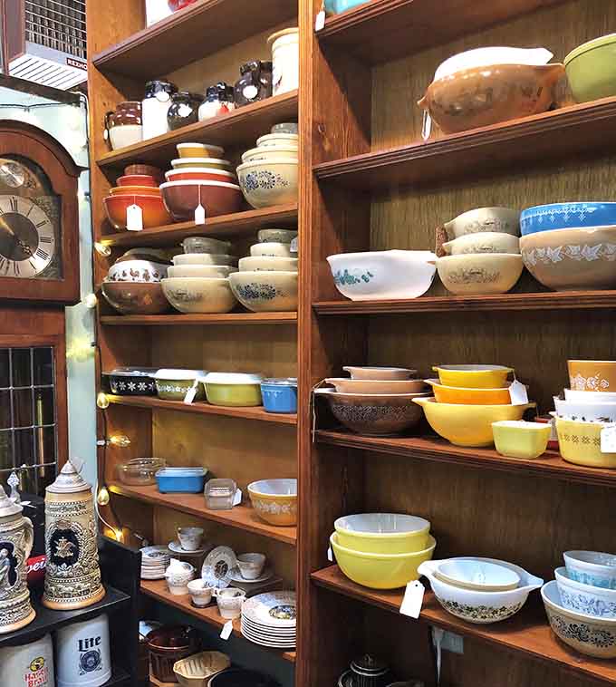 Pyrex bowls in rainbow hues prove your grandmother's kitchenware had more style than today's minimalist nonsense.
