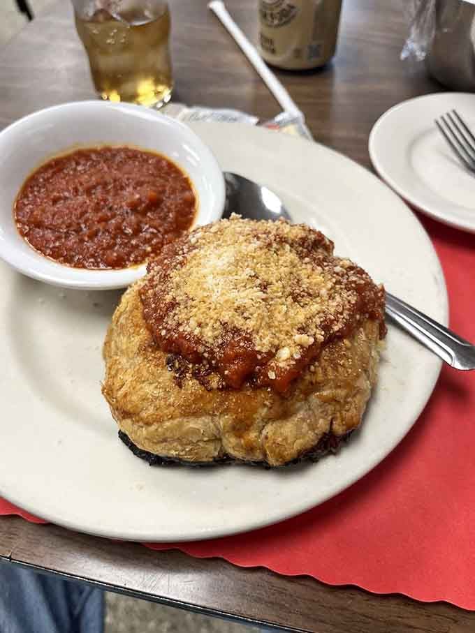 That meatball knish is comfort food engineering at its finest, crispy outside and savory heaven within.