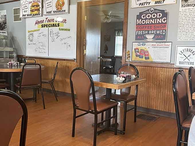 More seating means more happy customers, and those tables have stories to tell about satisfied appetites.