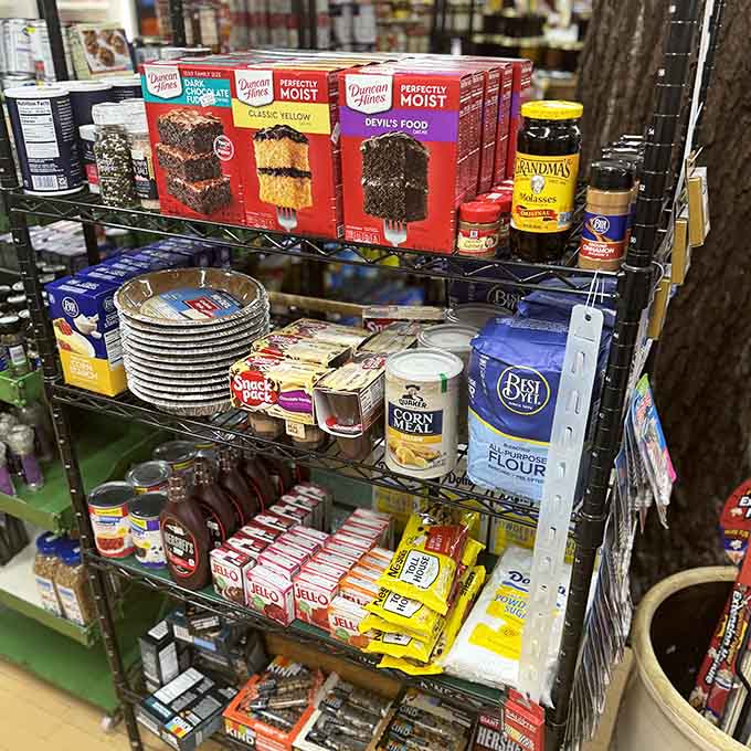 Cake mixes and pantry staples mean you can stock your cabin without making multiple stops around town.