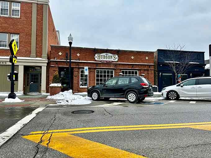 Hudson's Restaurant sits downtown, a local fixture where the name tells you exactly where you are.