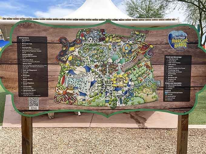 Study this map like it's a treasure hunt, because somewhere out there is your new favorite slide.