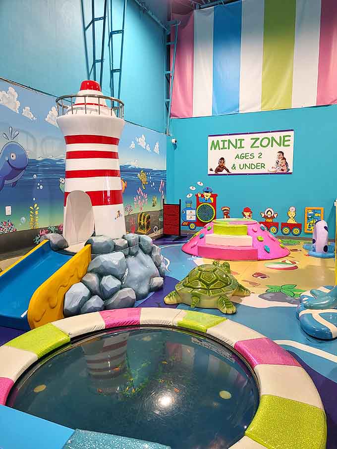The mini zone where lighthouse dreams and turtle friends create magic for the tiniest ocean explorers around.