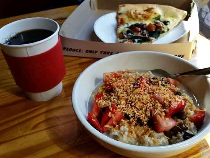 Starting your day with oatmeal at a pizza joint feels wrong until it tastes so incredibly right.