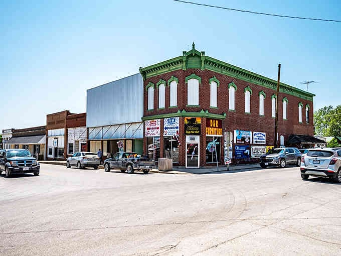 Downtown Jamesport's storefronts invite leisurely browsing, the kind where time becomes completely irrelevant and wonderful.