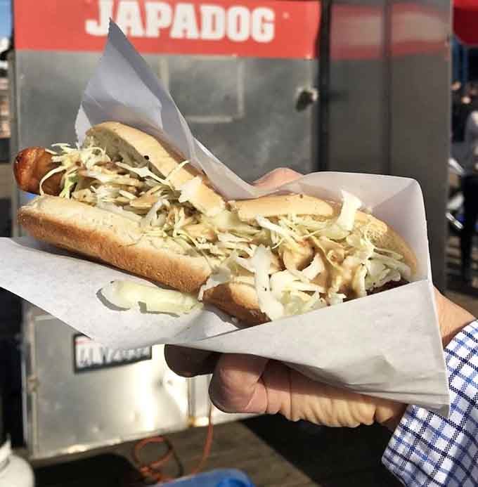 The Goma Miso Dog brings sesame and miso together in ways that'll make you wonder why this wasn't always a thing.