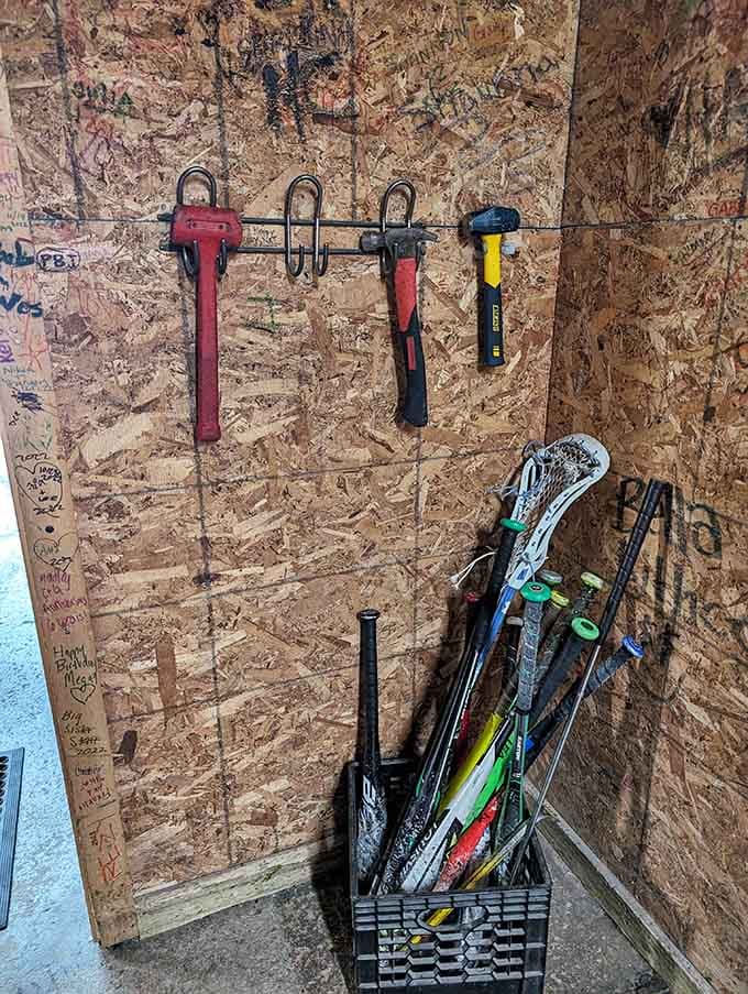 Choose your weapon wisely: each tool offers its own unique symphony of destruction and stress relief possibilities.