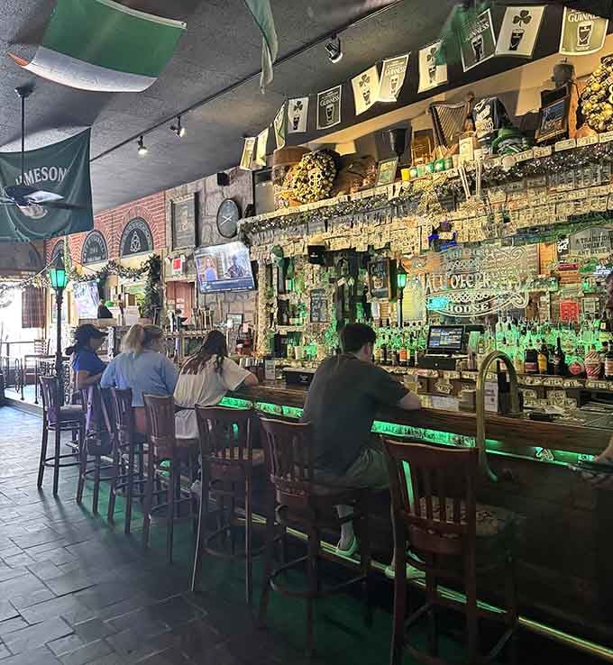 Dollar bills covering the walls like wallpaper &ndash; because apparently everyone who visits wants to leave their mark here.