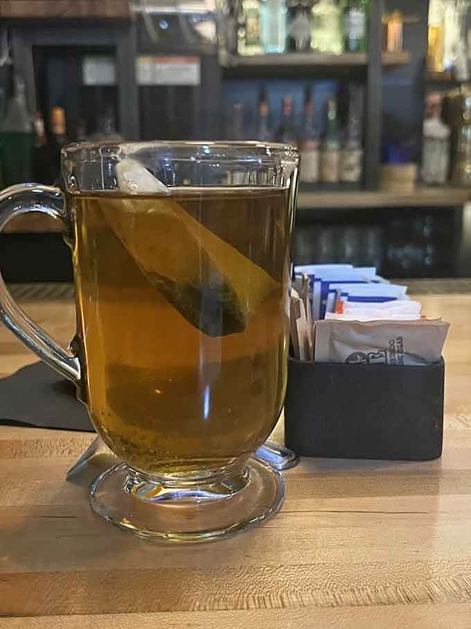 Sometimes the perfect meal companion is a simple cup of hot tea, especially when you're about to tackle serious beef.