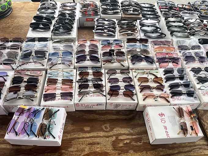 More sunglasses than a 1980s Miami Vice reunion, organized with the precision of a military operation.