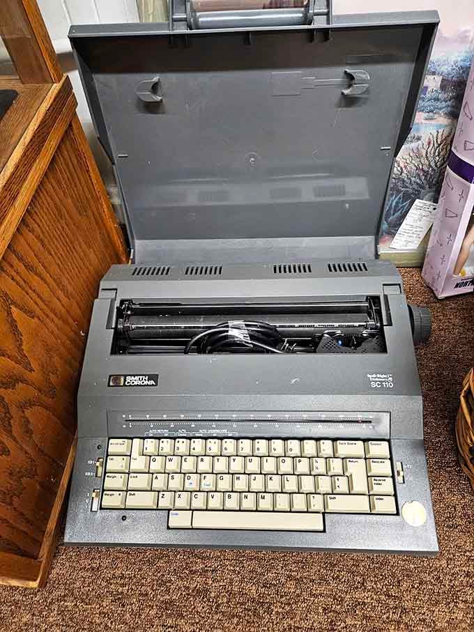 Remember when fixing a typo meant starting the whole page over? This electric typewriter does, and it's proud.