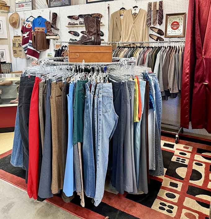 Vintage denim that's survived decades without ripping, unlike everything you buy at the mall these days.