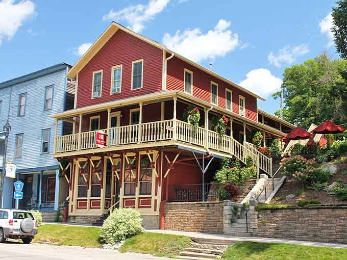 Multi-level porches mean multiple opportunities to find the perfect spot for your morning coffee and people-watching.