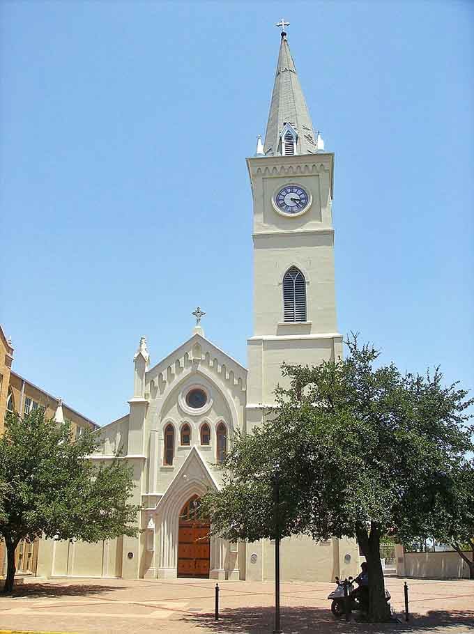 San Agust&iacute;n Cathedral's Gothic Revival beauty has been anchoring downtown Laredo's skyline for generations of faithful and tourists alike.