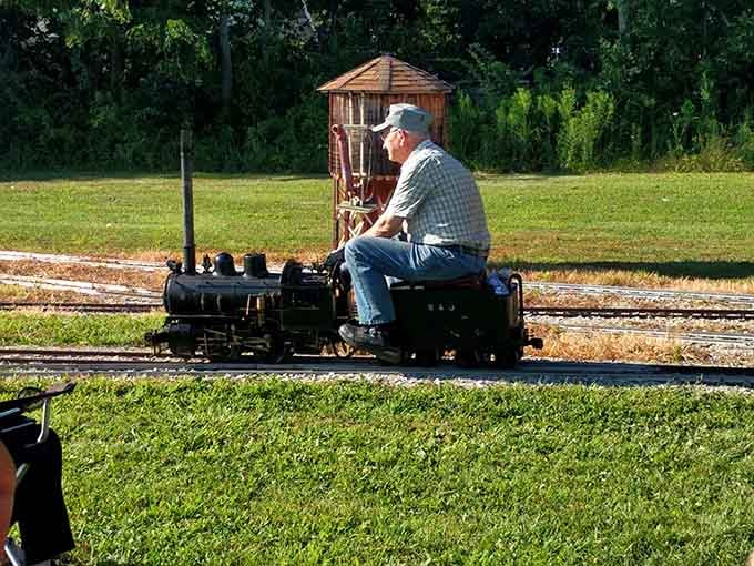 Every engineer takes their job seriously here, whether they're piloting steam or diesel, full-size or wonderfully compact.